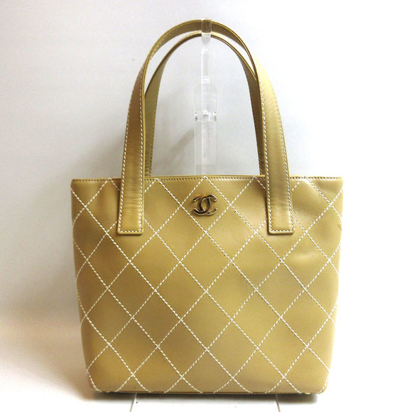 CHANEL | Bags | Chanel Bag Wild Stitch Tote Beige Leather Chanel | Poshmark